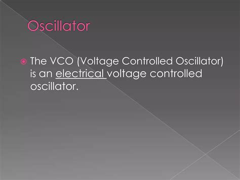 Explain The Usage Of The 5 Most Important Synthesis Modules Oscillator Explain The Usage Of The 5 Most Important Synthesis Modules Oscillator