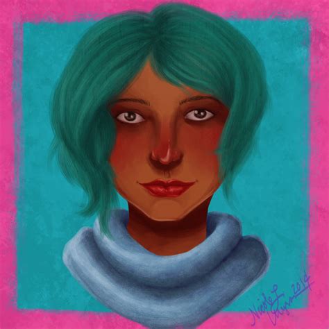 Teal Girl By Crystallinecoley On Deviantart