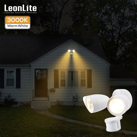 Leonlite Motion Sensor Led Flood Light Dusk To Dawn Led Security Light
