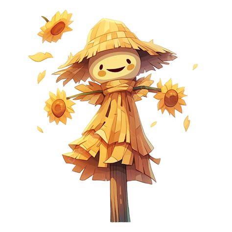 허수아비 노란색 귀여운 만화 허수아비 가을 만화 허수아비 Png 일러스트 및 이미지 에 대한 무료 다운로드 Pngtree