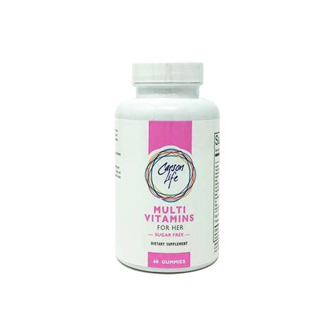 Carson Life Multivitaminas Para Mulheres 60 Gomas Mastigáveis