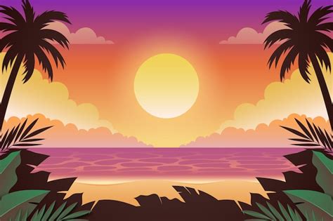 Clipart Sunset