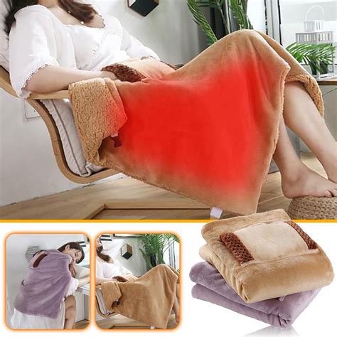 100fens Heated Blanket Soft Electric Usb Blanket Machine Washable For