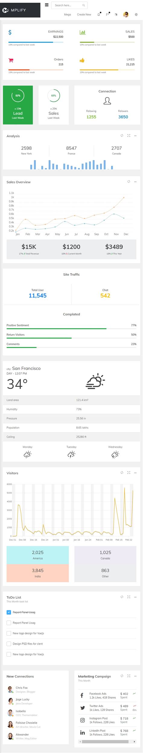 通用的管理后台页面bootstrap框架模板