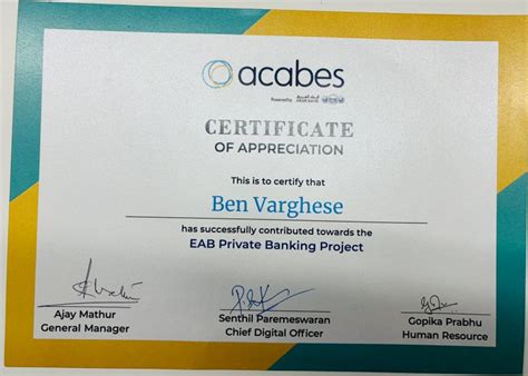 Ben Varghese On Linkedin Grateful And Honoured In Getting Recognized For The Amount Of Work And