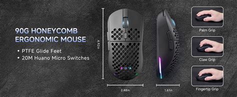 Dierya M1 Wireless Gaming Mouse 24000dpi 180hrs Battery