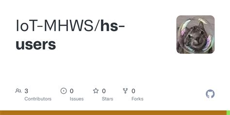 GitHub IoT MHWS Hs User