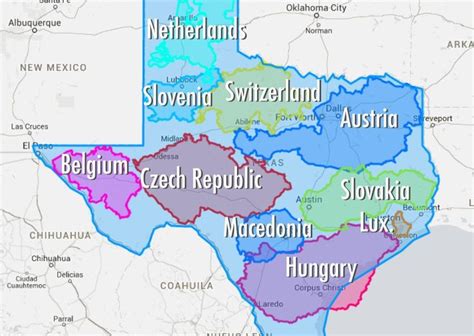 Texas May Be Big But How Does It Compare To Other Countries