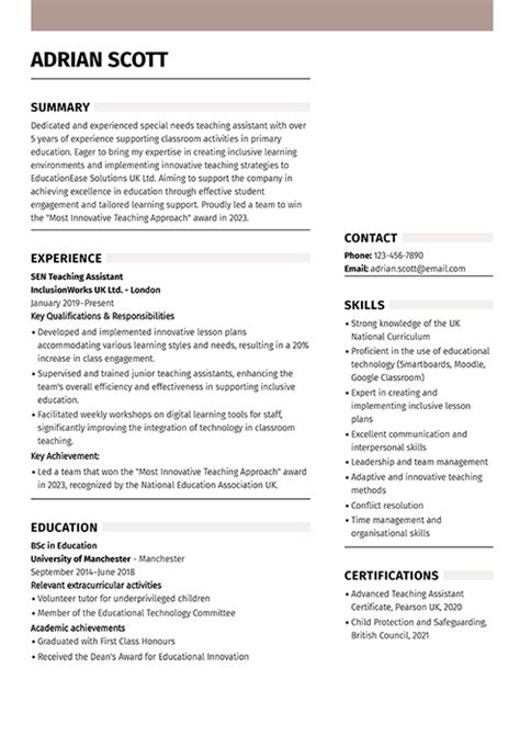 Cv Examples With Good Tips And Text Samples