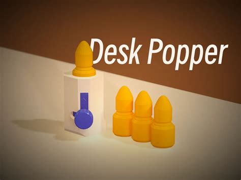 Desk Popper Fidget Toy Free 3d Print Model Makerworld