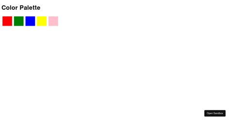 Color Palette Codesandbox Color Palette Codesandbox
