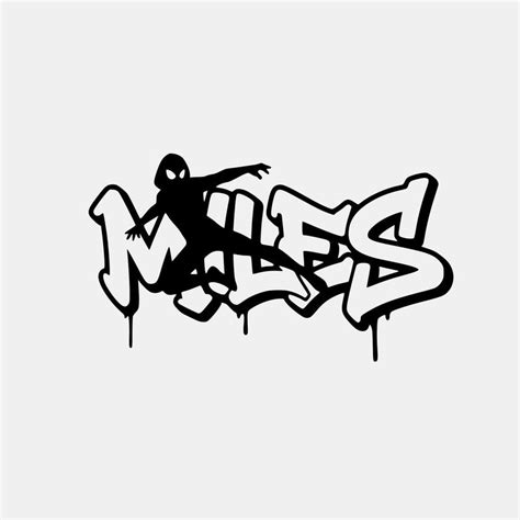 Miles Morales Graffiti Etsy