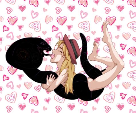 Rule 34 1girls Arbok Artist Request Barefoot Blonde Hair Fangs French Kissing Hat Hat Only