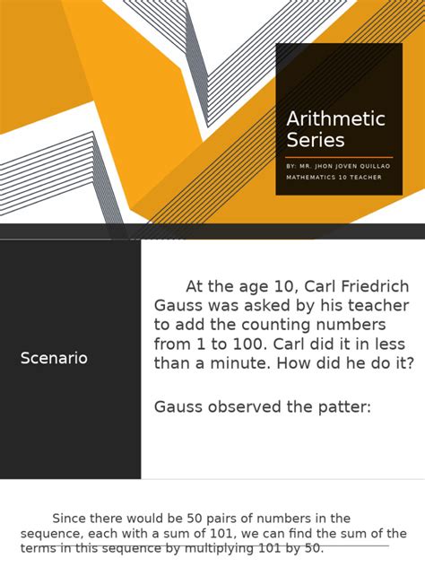 Lesson 24 Arithmetic Series Pdf