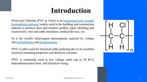 Pvc Compounds For Wire And Cabels Pptx