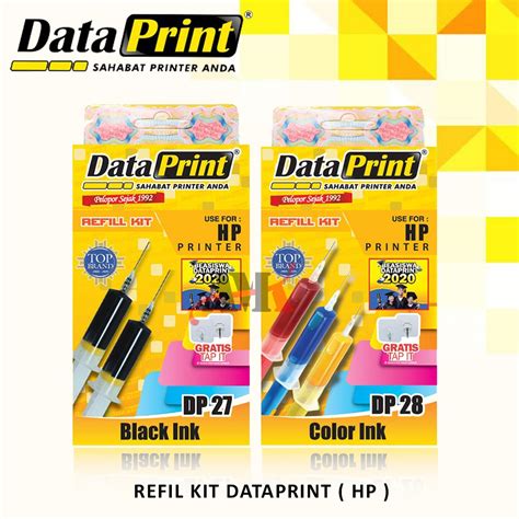 Jual Tinta Suntik Refill Kit Data Print Printer Hp Black Dp Color Dp Tinta Refil Hp