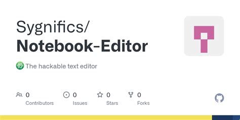 Github Sygnifics Notebook Editor Atom The Hackable Text Editor