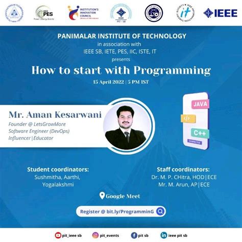 Aman Kesarwani On Linkedin Programming Event Technology Community Letsgrowmore Amankesarwani