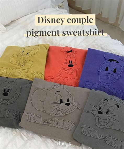 고퀄국내제작 디즈니 루니툰즈 남녀공용 오버핏 맨투맨 커플룩 티 에이블리