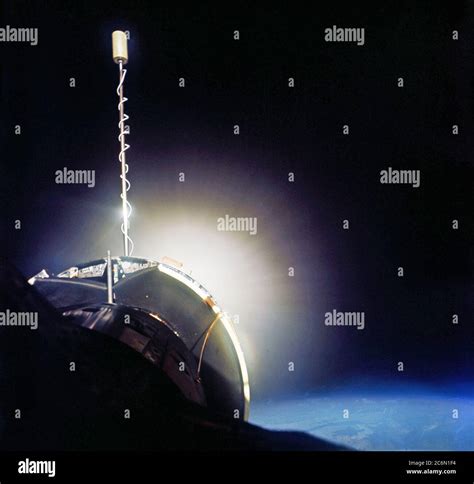 Agena Target Docking Vehicle Docked To Gemini 10 Spacecraft Excellent