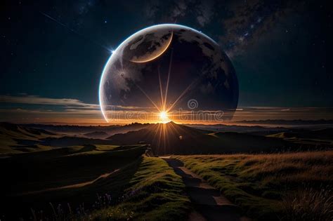 The Sun And Moon Align In A Stunning Display Of Light And Darkness A