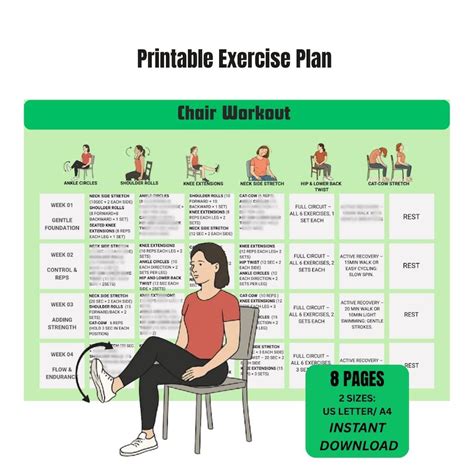 Tai Chi Exercise Charts To Download Etsy