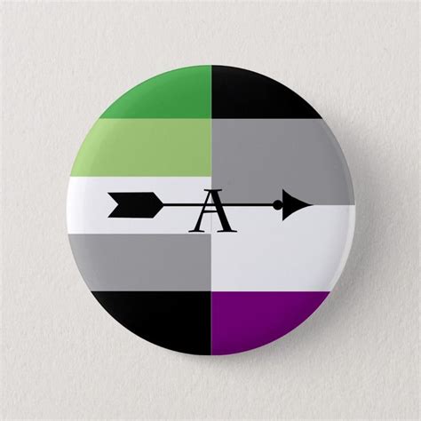 Aromantic Asexual Aro Ace Pin Zazzle Aromantic Asexual Aro Ace Flag