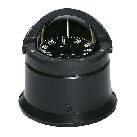 Ritchie Black D 84 Voyager Compass 3 Powerdamp Flat Dialmovable Sun Shield