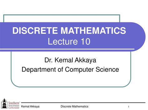 Ppt Discrete Mathematics Lecture 10 Powerpoint Presentation Free