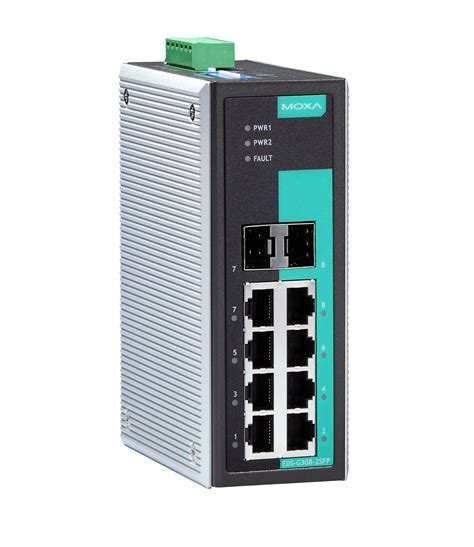 8 Port 2sfp Industrial Switch Compakt Unmanaged Eds G308 2sfp