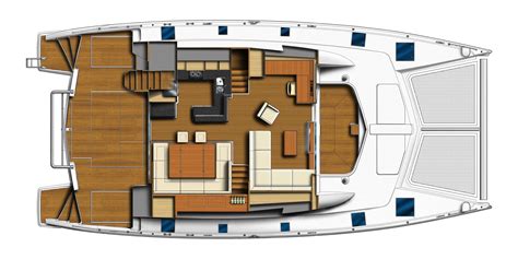 Layout Leopard 58 Main Deck Ita Yachts Canada