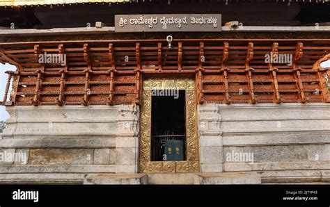The Kerala Style Shri Rameshwara Temple Located In The Bank Of Tunga