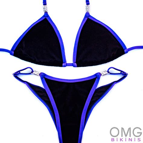 Black Velvet Posing Suit Scrunch Butt Bikini Omg Bikinis