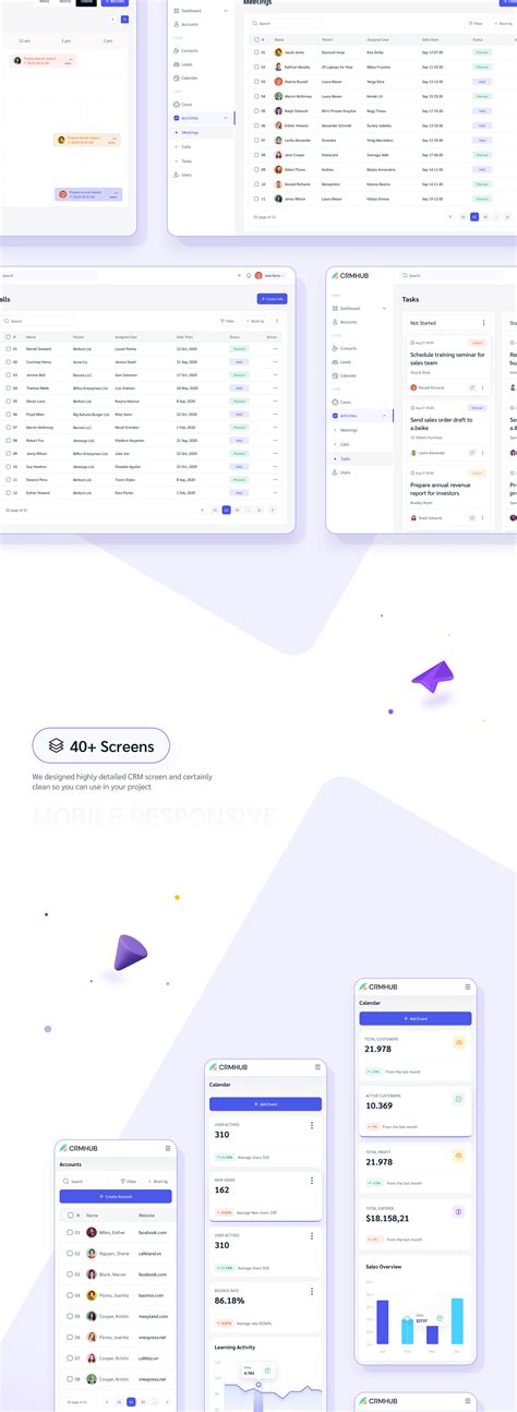 saas web application crm dashboard behance