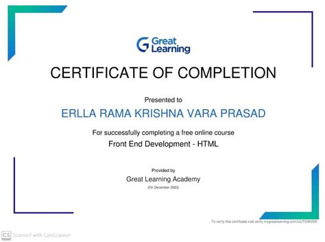 Rama Krishna On Linkedin Htmlcertified Continuouslearning Frontenddeveloper Greatlearning