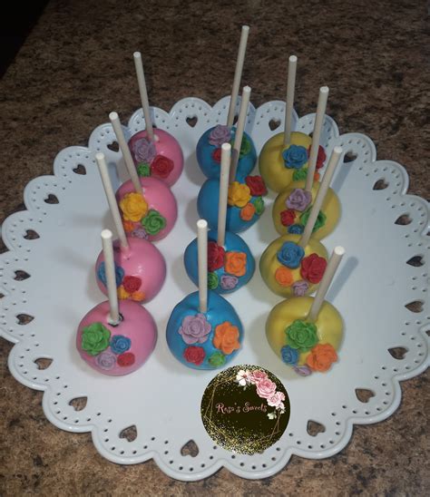Rosas Sweets Pedido De Hoy Cake Pops Para Tematica De Facebook