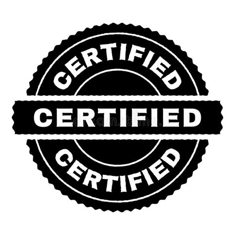 Certified Rubber Stamp Stock Vector Illustration Of Icon 295930394