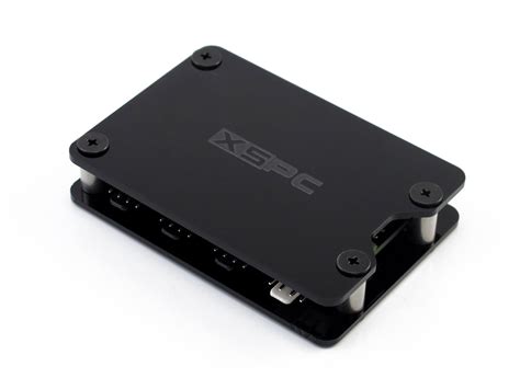 Way PWM Splitter Hub SATA Powered Black XSPC Performance PC Water Cooling