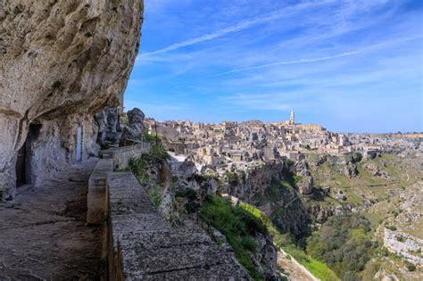 Skyline Of The Sassi Of Matera View Of The Historic Center And The