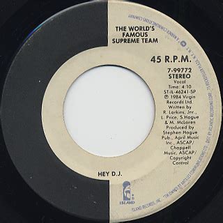 Worlds Famous Supreme Team Hey Dj Vg Lp Island 中古レコード通販 大阪