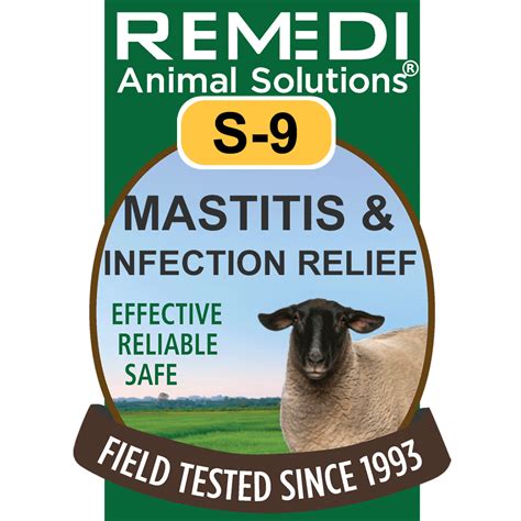 S 9 Mastitis And Infection Relief For Sheep And Goats Remedi Animal