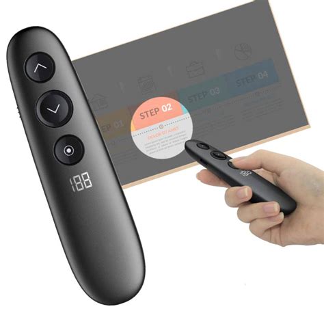 무선 발표자 하이라이트 Led Lcd Mac디지털 포인터 에어 마우스 기능 Usb 충전식 Ppt 프리젠 테이션 리모콘