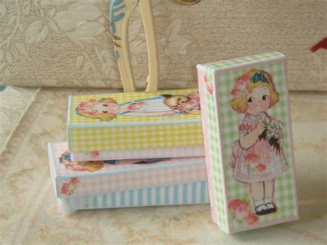 Dollhouse Three Assambled Dolly Boxes 1 12 Miniature Bags For Etsy