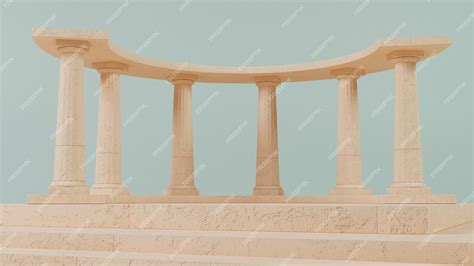 Premium Photo Portal To Antiquity Neoclassical Digital Design