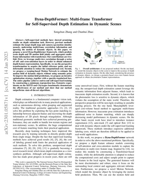 Dyna Depthformer Multi Frame Transformer For Self Supervised Depth