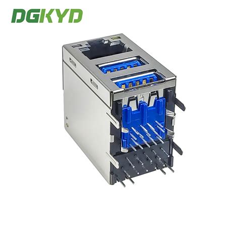 Rj45 Connector With Usb3 0 Socket Integrated Gigabit Network Interface Rj45 Dual Usb3 0