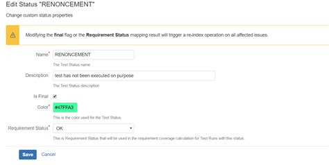 Xray 415 As An Admin I Would Like To Be Able To Customize Requirement