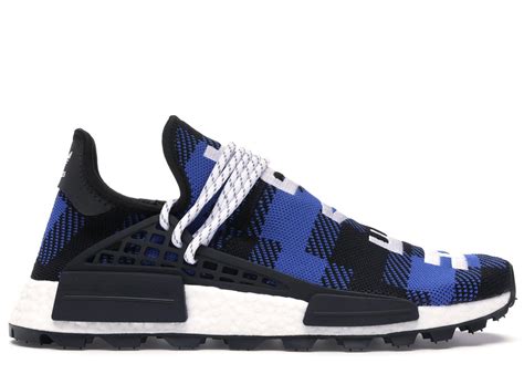 Adidas Nmd Hu Pharrell X Bbc Blue Plaid For Men Lyst