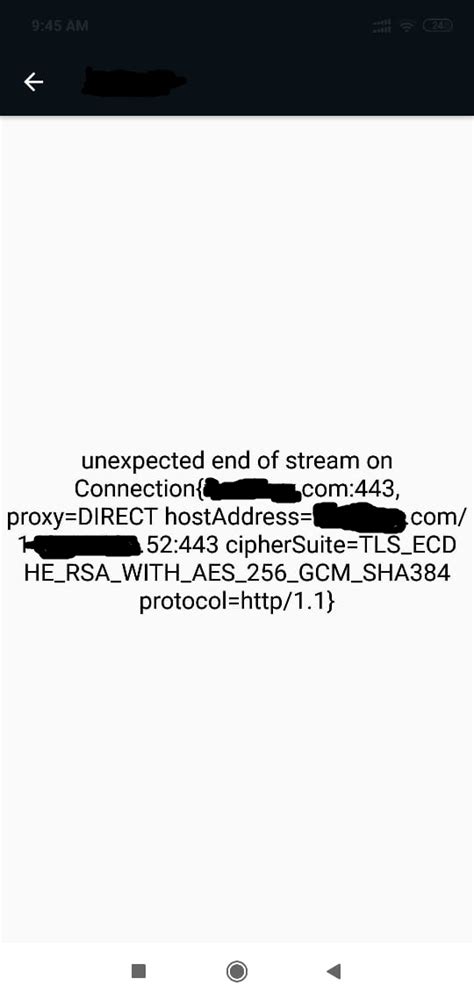 Mysql Sometimes I Am Getting Error “unexpected End Of Stream On