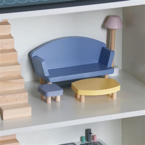 בית בובות מעץ מעוצב דגם מלני צעצועי עץ לילדים